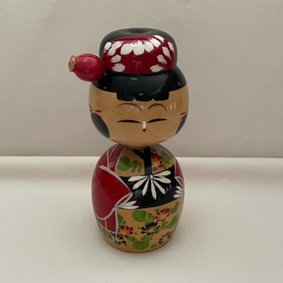 Vintage | Accents | Vintage Japanese Kokeshi Bobble Head Doll | Poshmark